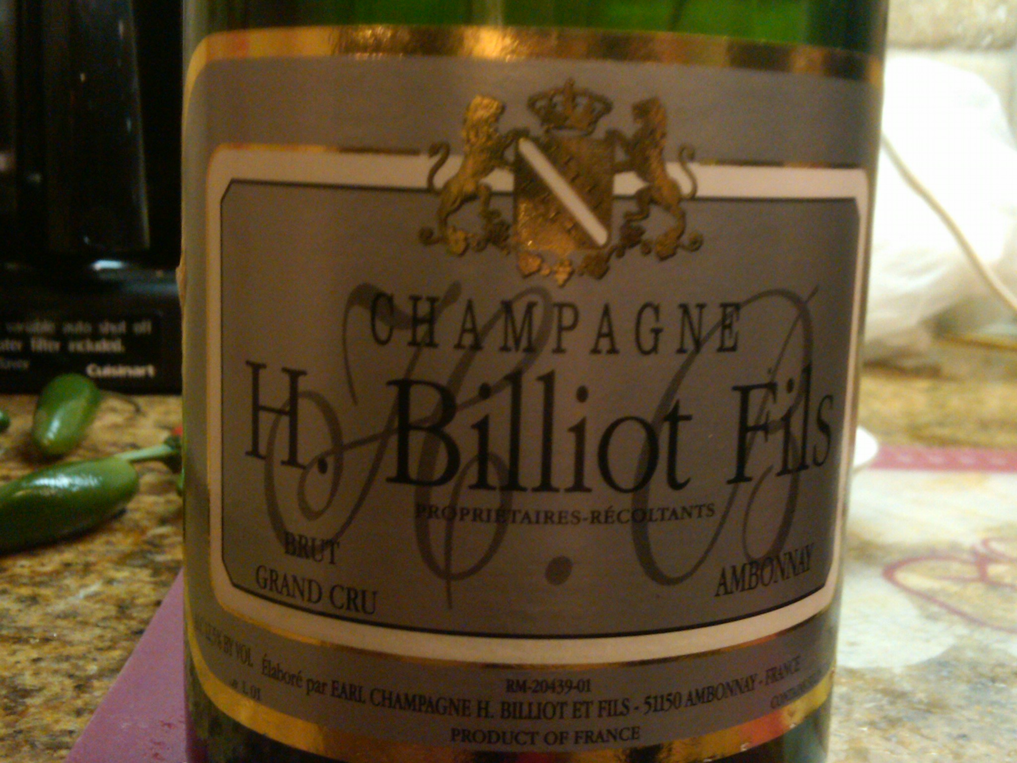 H. Billiot Fils Reserve Grand Cru Brut NV | WINENOODLE