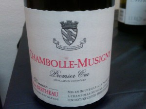 Domaine Bertheau (Pierre et François), Chambolle-Musigny 1er Cru 2006 ...