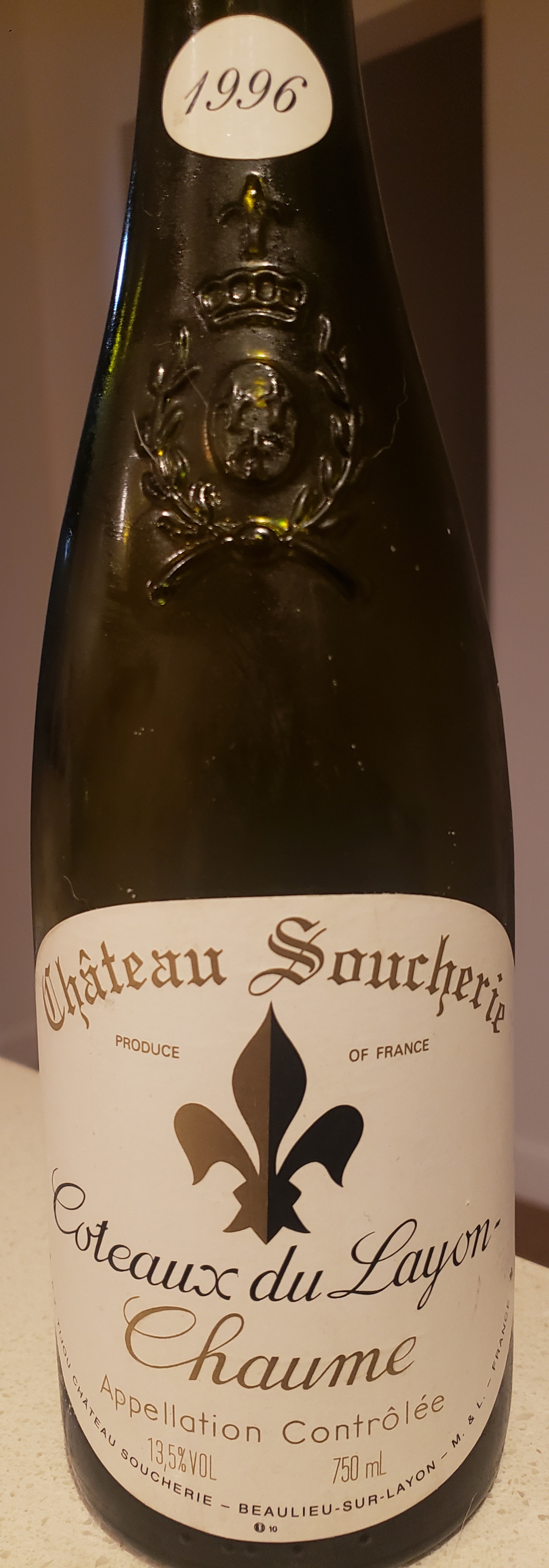 Château Soucherie, Coteaux du Layon Chaume 1996 | WINENOODLE