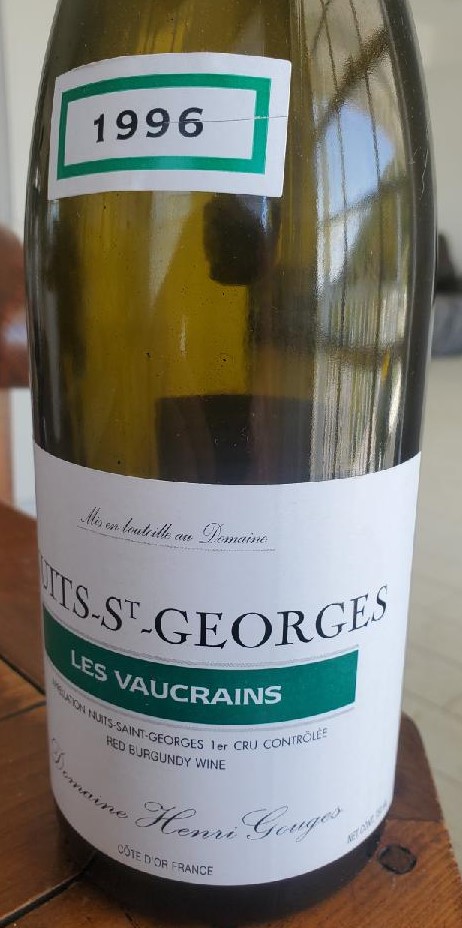 Domaine Henri Gouges, Nuits-Saint-Georges Les Vaucrains 1er Cru 1996 ...
